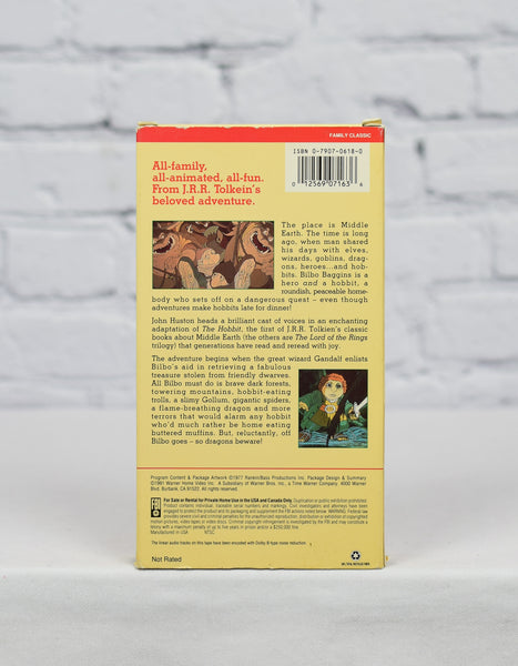 THE HOBBIT - 1991 Warner Home Video Animation VHS – Barrio Boutique